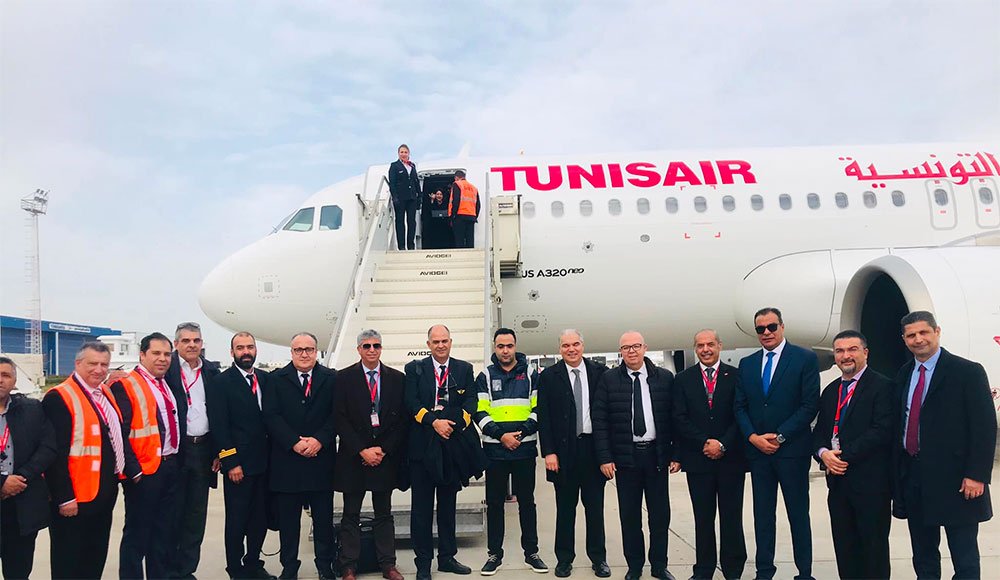 La compagnie aérienne nationale Tunisair reçoit le 4e Airbus A320neo ...