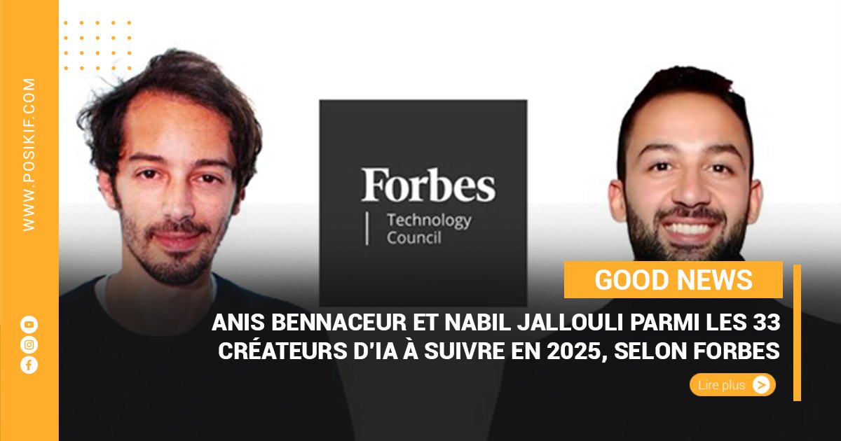 Anis Bennaceur et Nabil Jallouli parmi les 33 créateurs d’IA à suivre ...