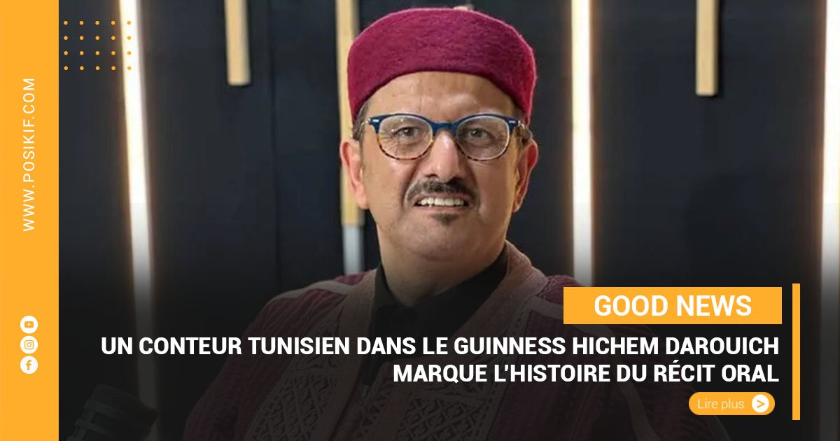 Un conteur tunisien dans le Guinness Hichem Darouich marque l’histoire ...